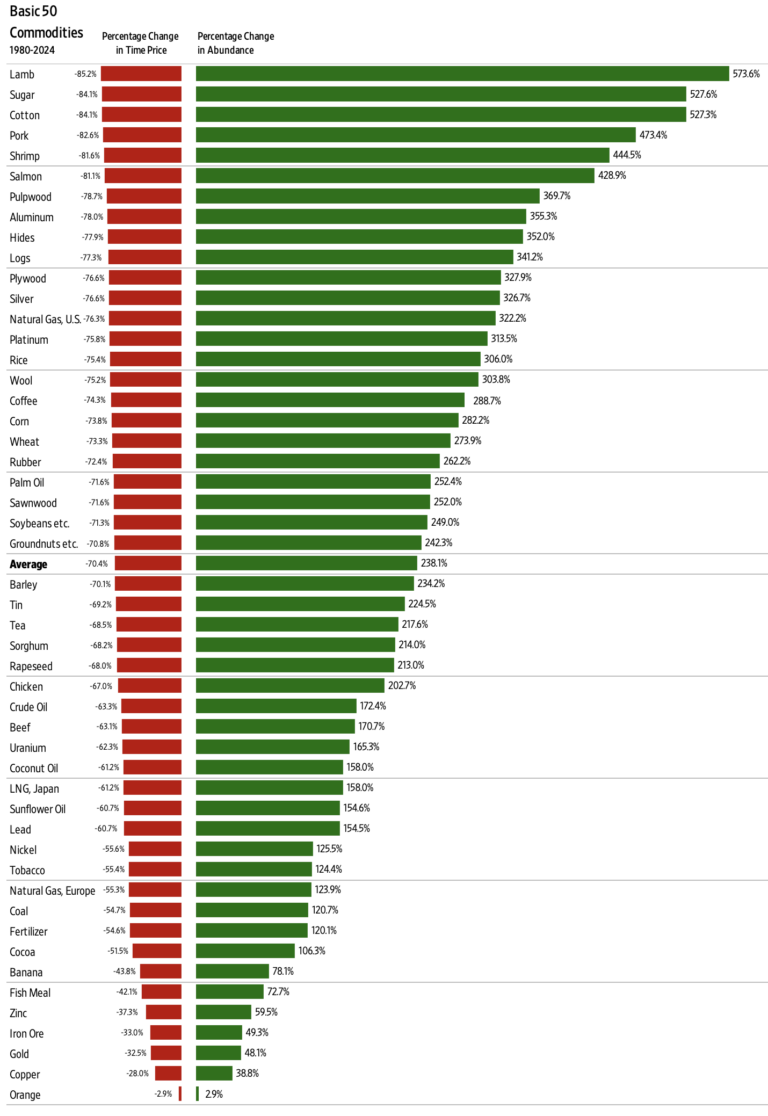 The Simon Abundance Index 2025 - Human Progress